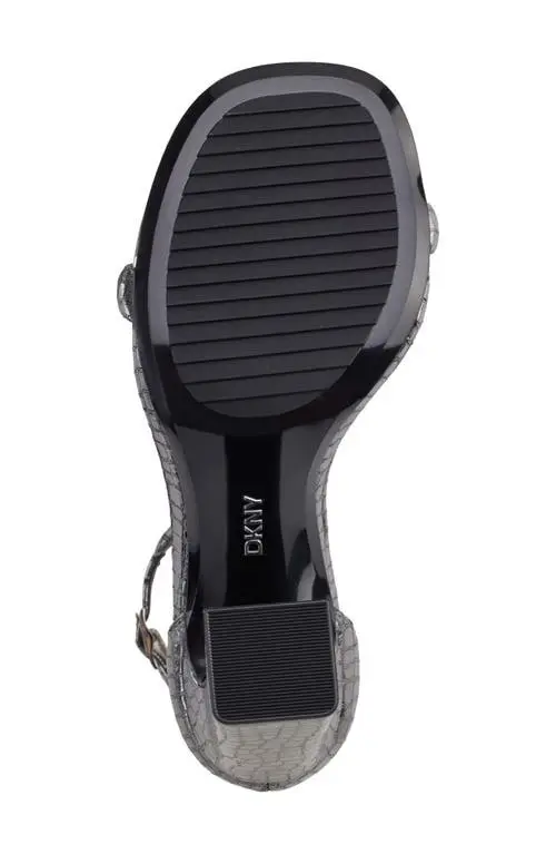 Dkny Waylin Ankle Strap Sandal - Nickel