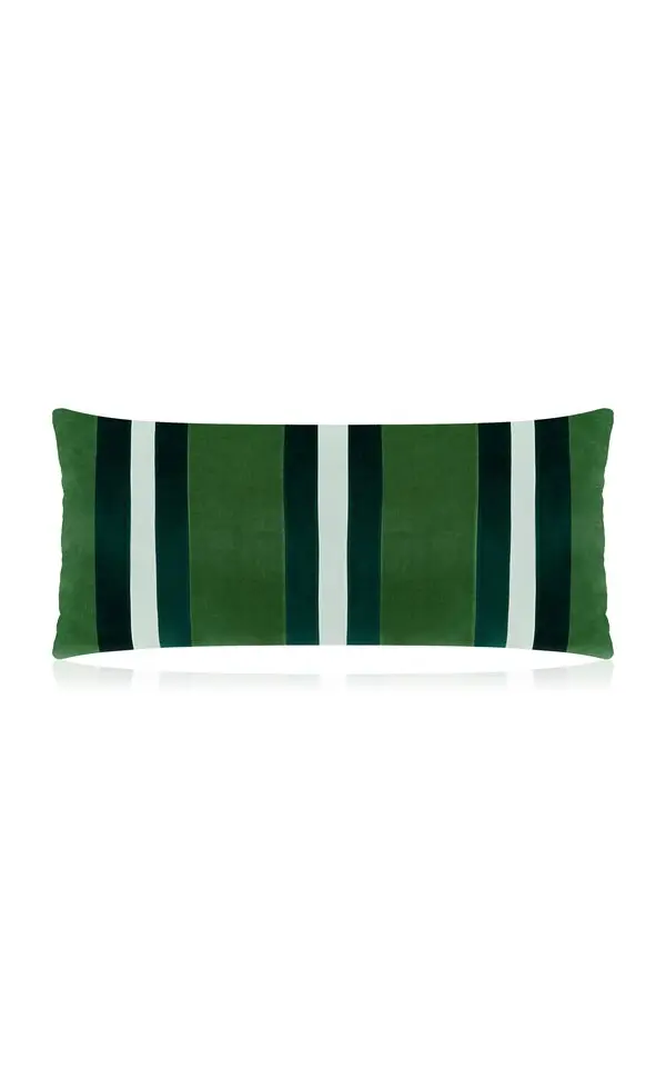 CHRISTINA LUNDSTEEN Mimi Cotton Velvet Cushion - Green