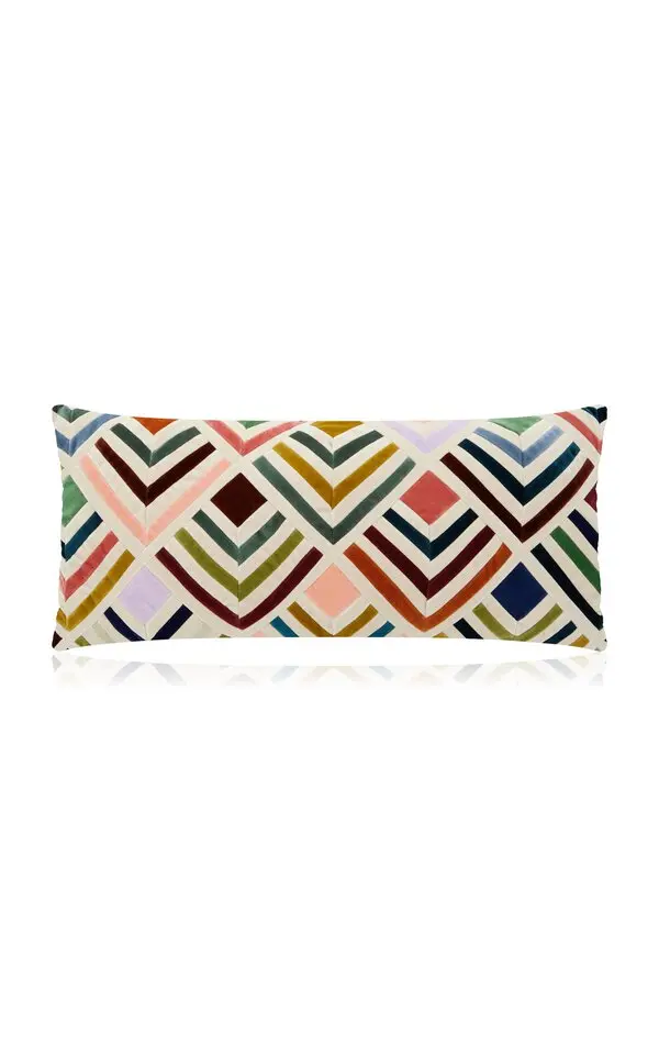CHRISTINA LUNDSTEEN Tallulah Cotton Velvet Cushion - Multi