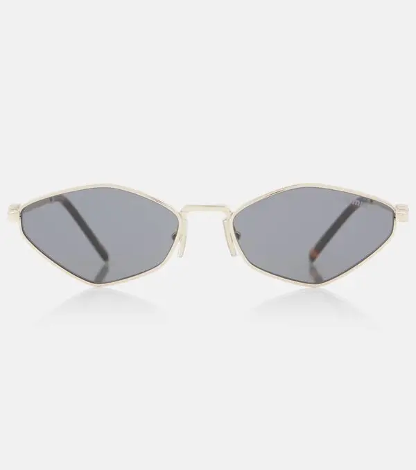 Miu Miu Miu Regard Cat-eye Sunglasses - Gold
