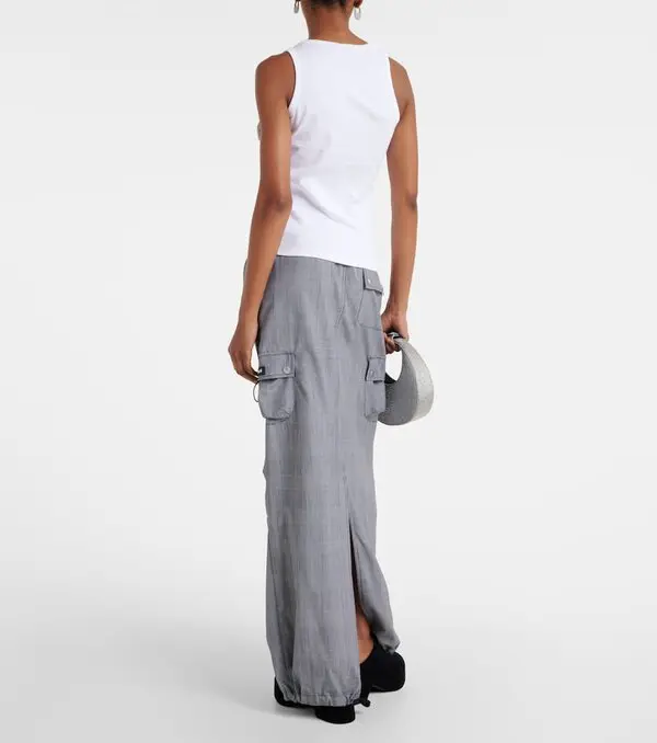 Coperni Embellished Cotton Tank Top - White