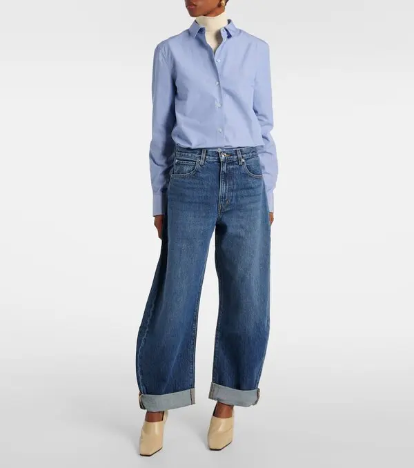 FRAME The Bubble Barrel-leg Jeans