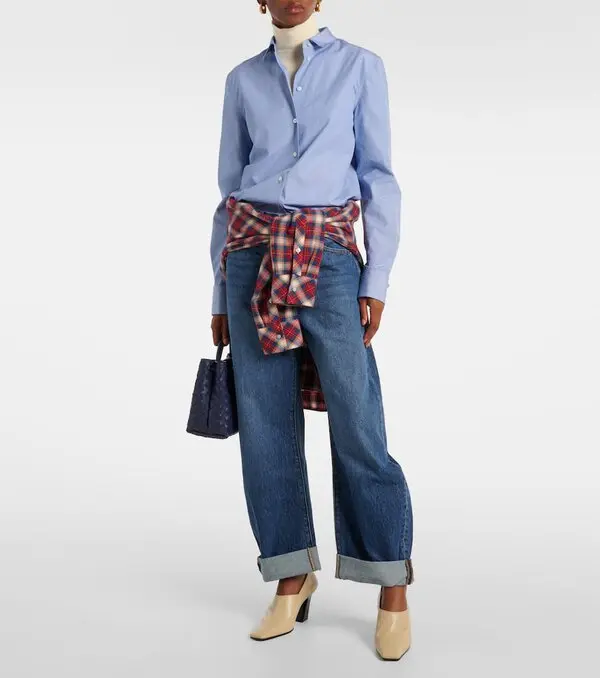 FRAME The Bubble Barrel-leg Jeans