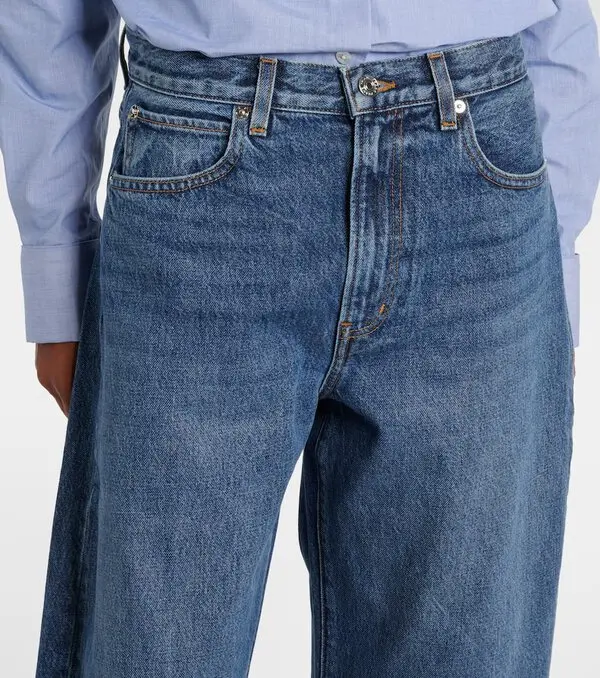 FRAME The Bubble Barrel-leg Jeans