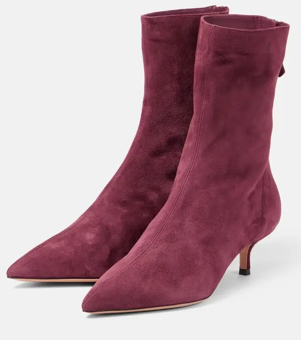 AQUAZZURA Montmartre Suede Ankle Boots
