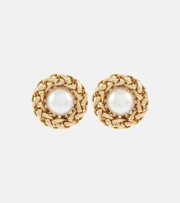 JENNIFER BEHR Marit 18kt -plated Faux Pearl Earrings - Gold