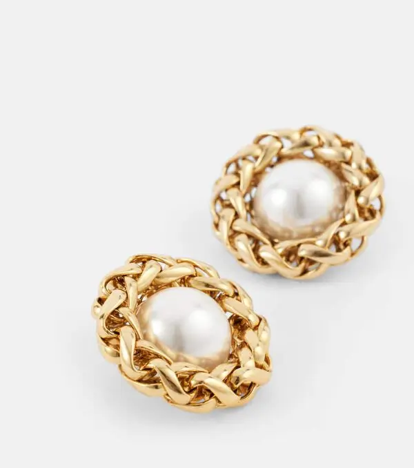 JENNIFER BEHR Marit 18kt -plated Faux Pearl Earrings
