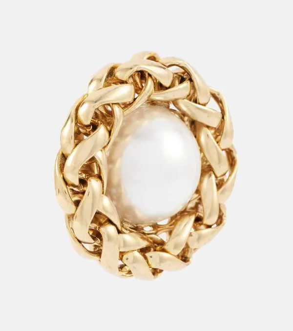 JENNIFER BEHR Marit 18kt -plated Faux Pearl Earrings