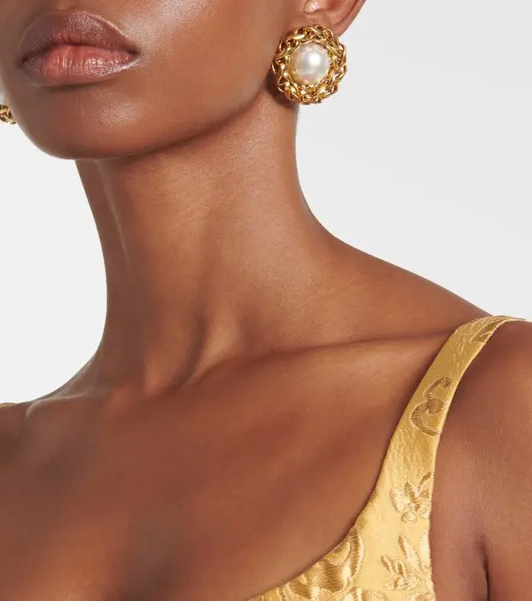 JENNIFER BEHR Marit 18kt -plated Faux Pearl Earrings