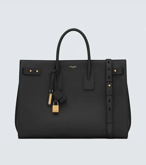 Saint Laurent Sac De Jour Thin Large Tote Bag - Black