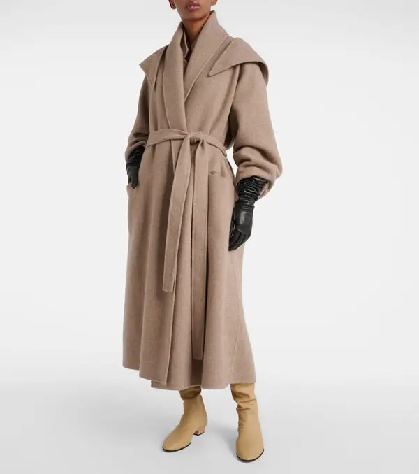 THE ROW Fedra Cashmere And Cotton Coat - Beige