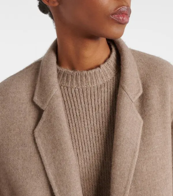 THE ROW Fedra Cashmere And Cotton Coat - Beige