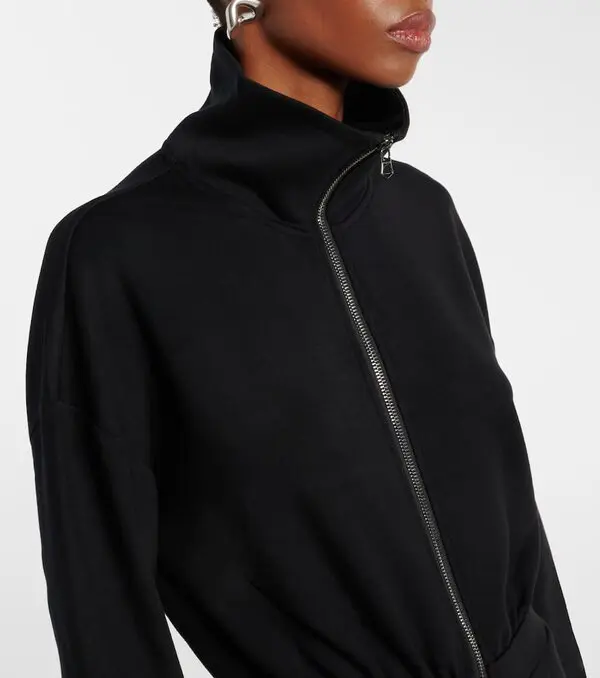 Varley Jessie Zip-up Jumpsuit In /grizzly - Black