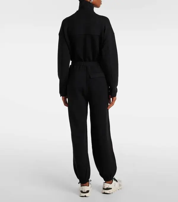 Varley Jessie Zip-up Jumpsuit In /grizzly - Black