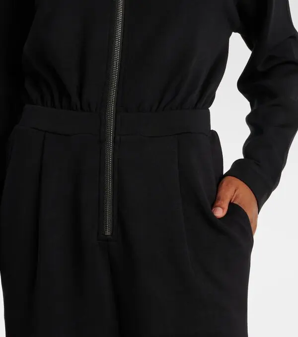 Varley Jessie Zip-up Jumpsuit In /grizzly - Black