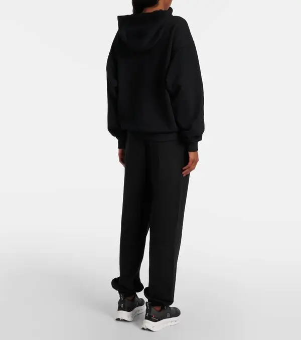 Alo Yoga Accolade Cotton-blend French Terry Hoodie - Black