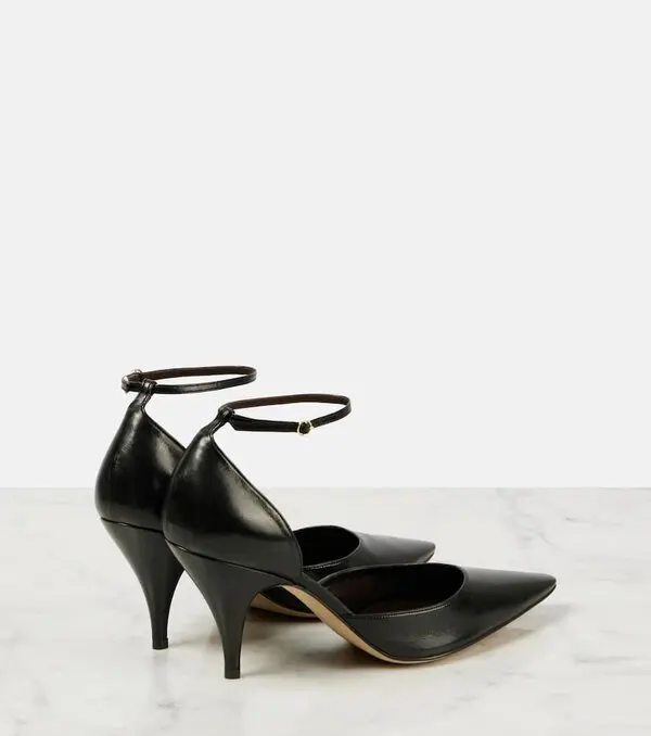 THE ROW Liisa Leather Pumps