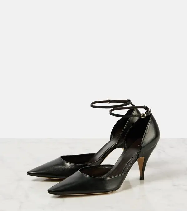 THE ROW Liisa Leather Pumps