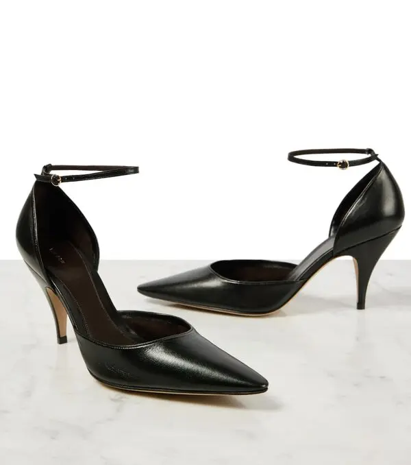 THE ROW Liisa Leather Pumps