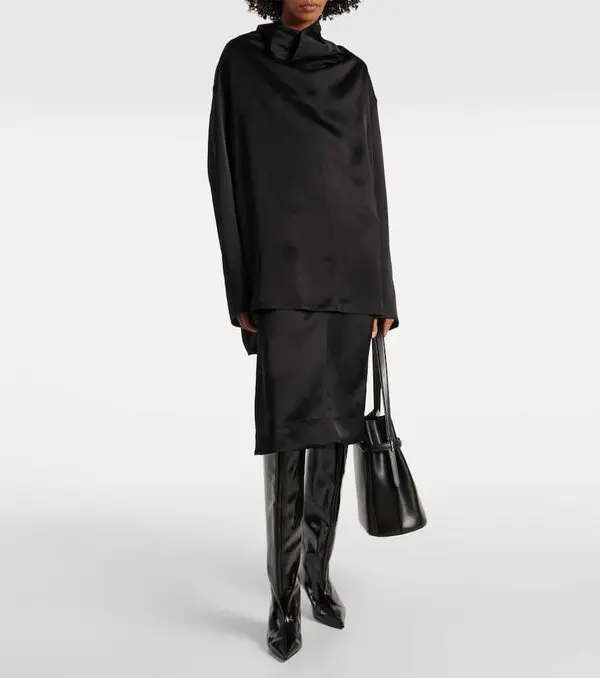 TOTEME Patent Leather Knee-high Boots