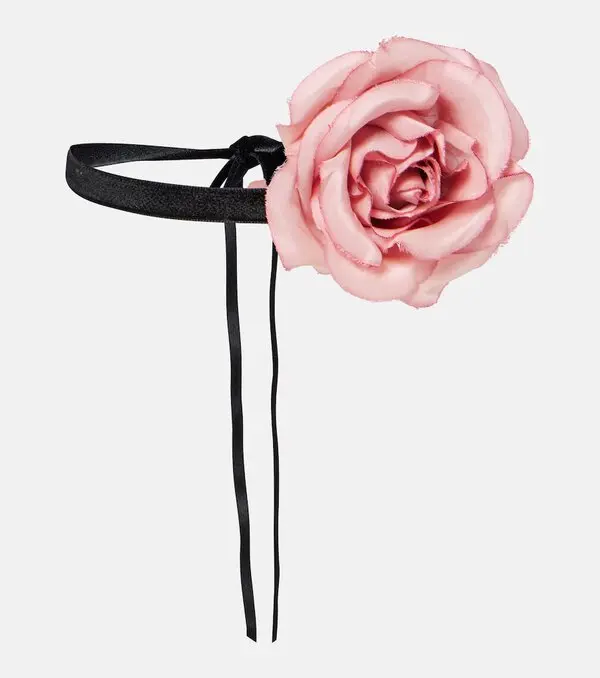 JENNIFER BEHR Floral-appliqué Choker - Pink