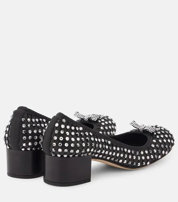Rene Caovilla Leather Pumps - Black
