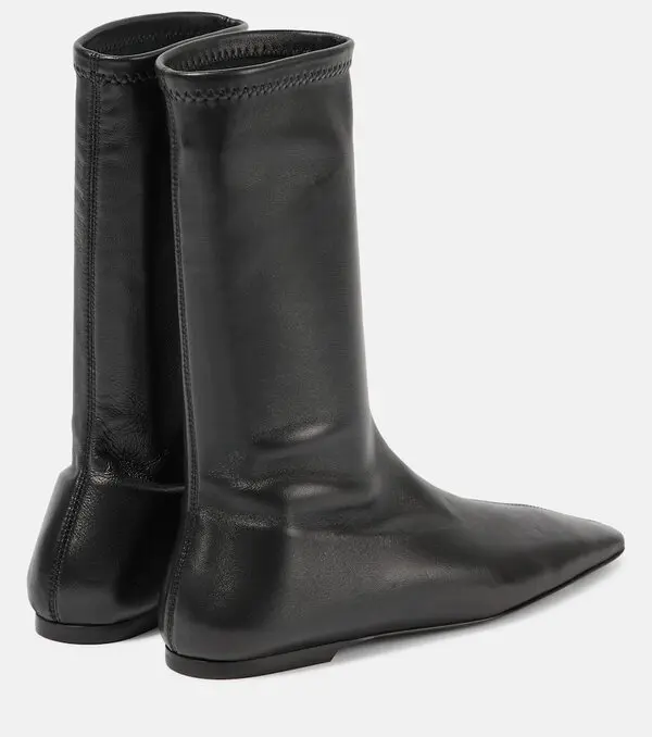 TOTEME Leather Sock Boots