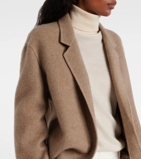 THE ROW Fedra Cashmere And Cotton Coat - Beige