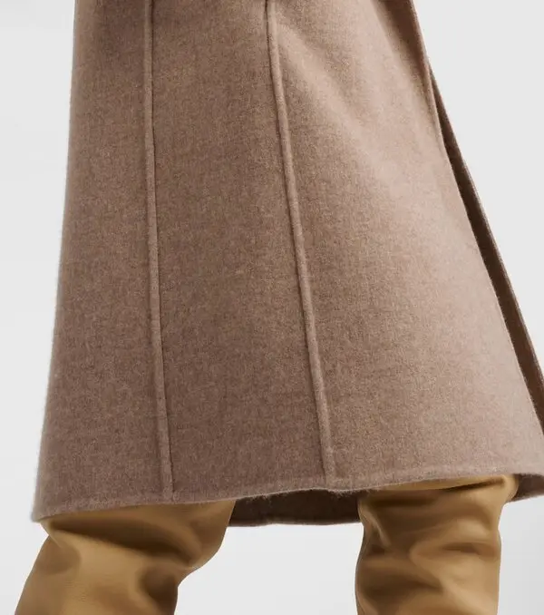 THE ROW Fedra Cashmere And Cotton Coat - Beige