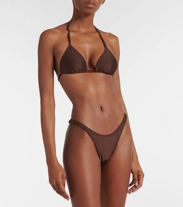 SAME Triangle Bikini Top - Brown