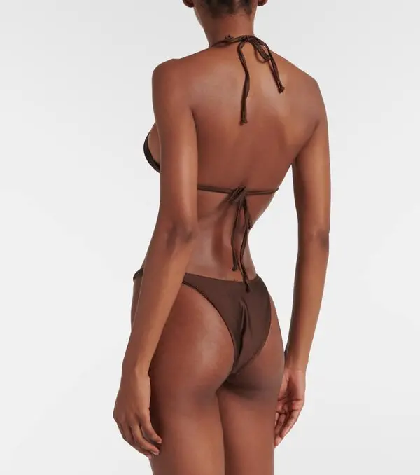 SAME Triangle Bikini Top - Brown