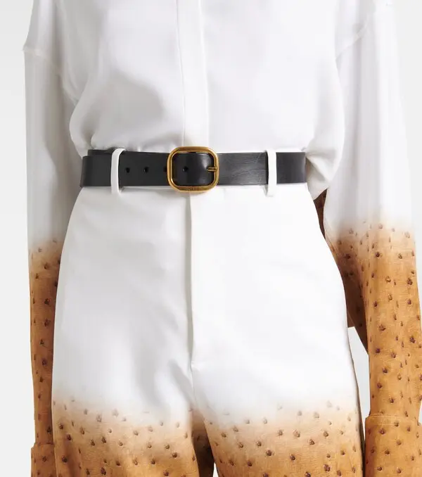 Loewe Leather Belt - Black