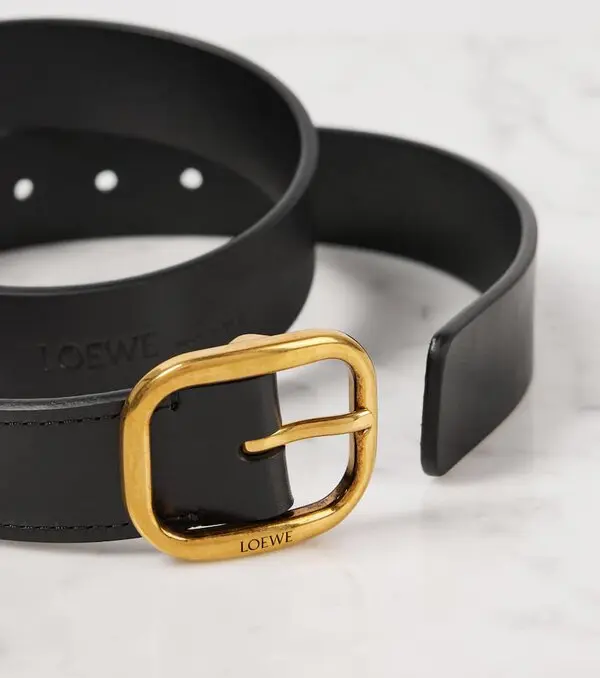 Loewe Leather Belt - Black