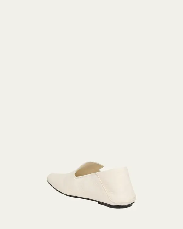 bottega veneta - Bottega Veneta Leather Foldable-Back Loafers
