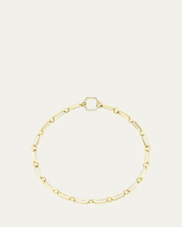 Harwell Godfrey 18k Yellow Knife Edge Link Foundation Chain Necklace - Gold