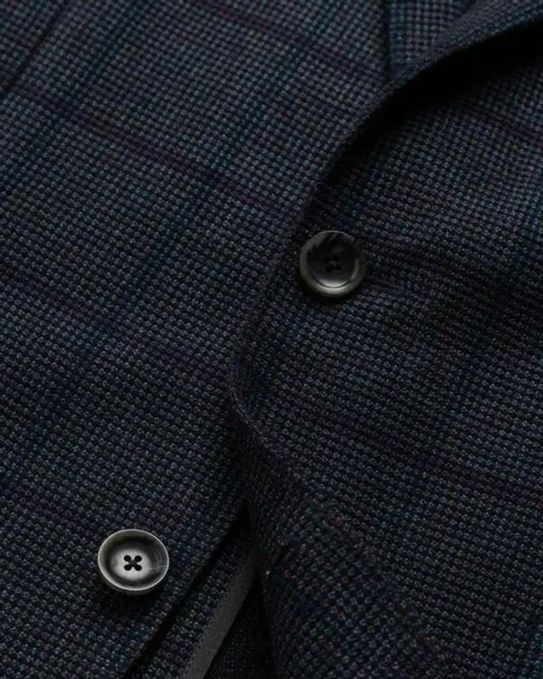 Rodd & Gunn Apos;s Campbell Point Check Hopsack Wool Jacket - Lapis
