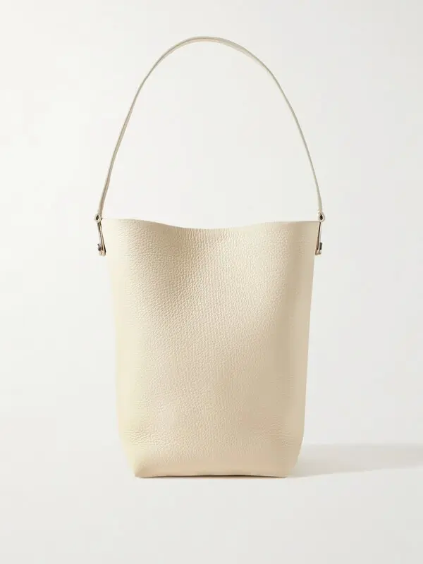 THE ROW Hook Small Textured-leather Tote