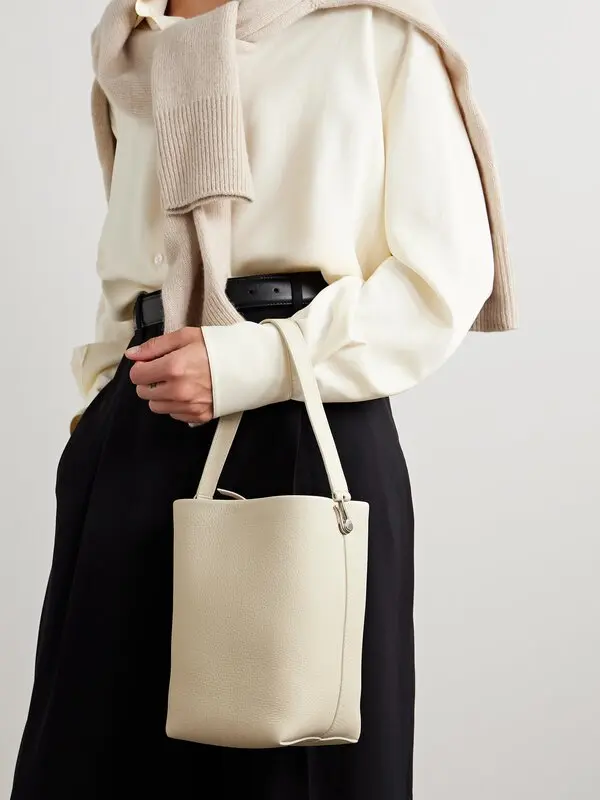 THE ROW Hook Small Textured-leather Tote