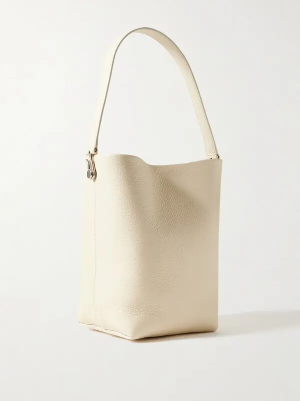 THE ROW Hook Small Textured-leather Tote