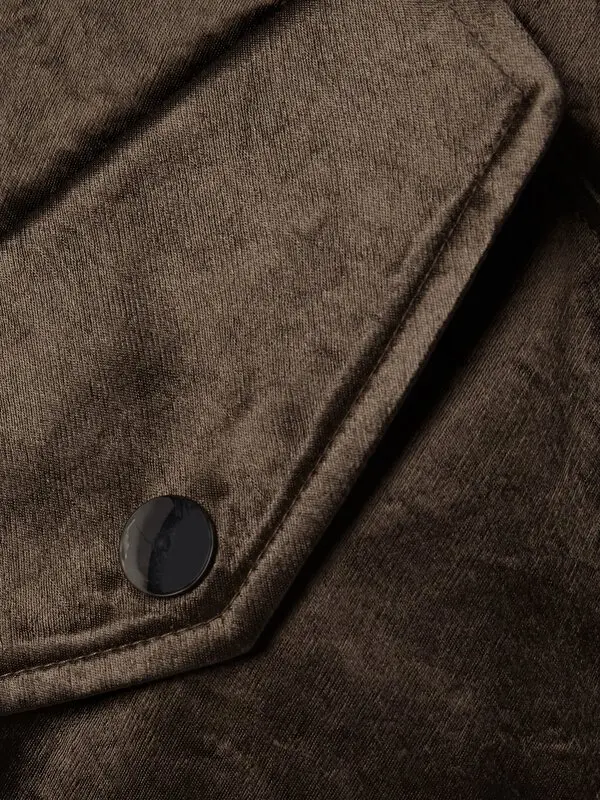 Max Mara Imelde Oversized Hammered-satin Bomber Jacket