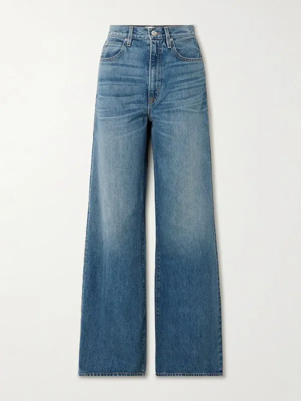 SLVRLAKE Eva High-rise Wide-leg Jeans - Blue