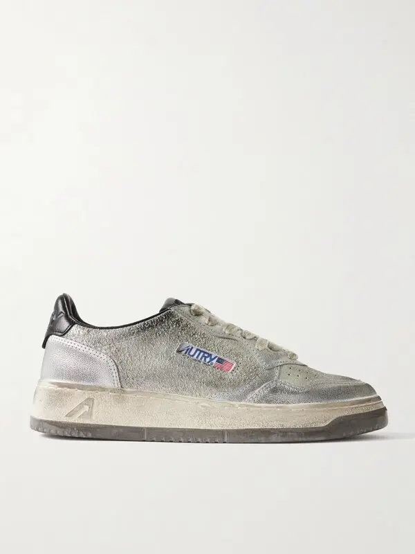 AUTRY Super Vintage Distressed Sneakers - Gray