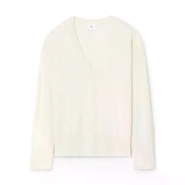 Goop Oversized V-neck Cashmere Sweater