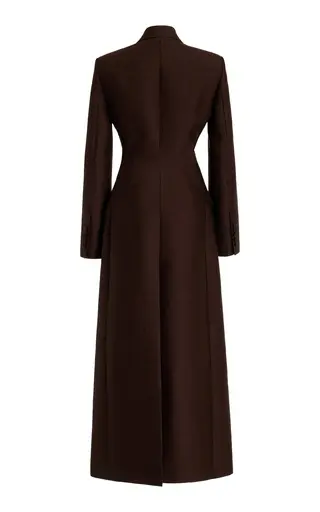 Adam Lippes Laurence Coat In Silk Wool