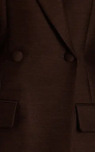 Adam Lippes Laurence Coat In Silk Wool