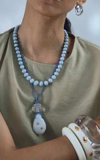LIZZIE FORTUNATO Matilde Cord Necklace