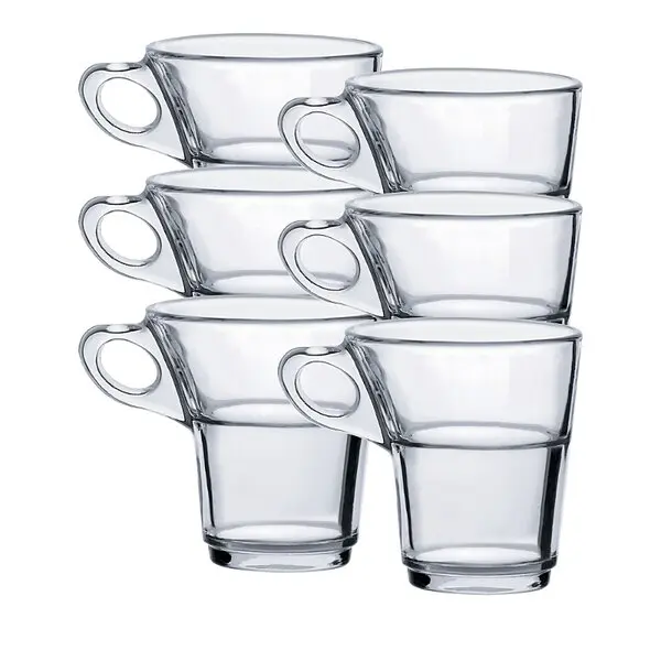 DURALEX Caprice 3 Oz. Espresso Mug, Set Of 6 - Clear