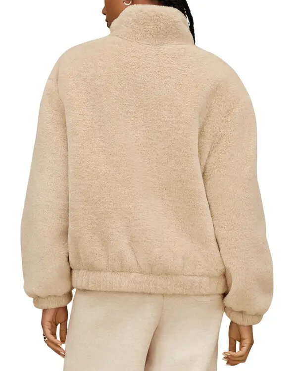 UGG Faux Fur Zip-up Jacket - Spelt