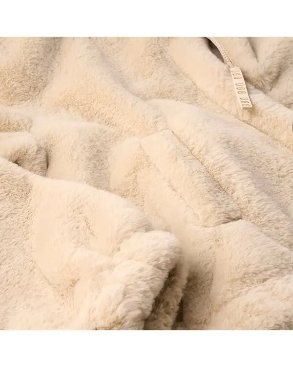 UGG Faux Fur Zip-up Jacket - Spelt