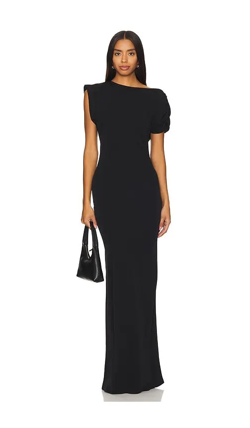 Amanda Uprichard X Elroy Maxi Dress - Black